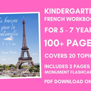 Beginner French Workbook | Kids French Worksheets | Kindergarten French ...