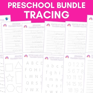 Preschool Tracing Bundle | Pen Control & Tracing Worksheets ...