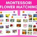 Montessori Flower Matching Activity | Flower Match up Game | Preschool ...