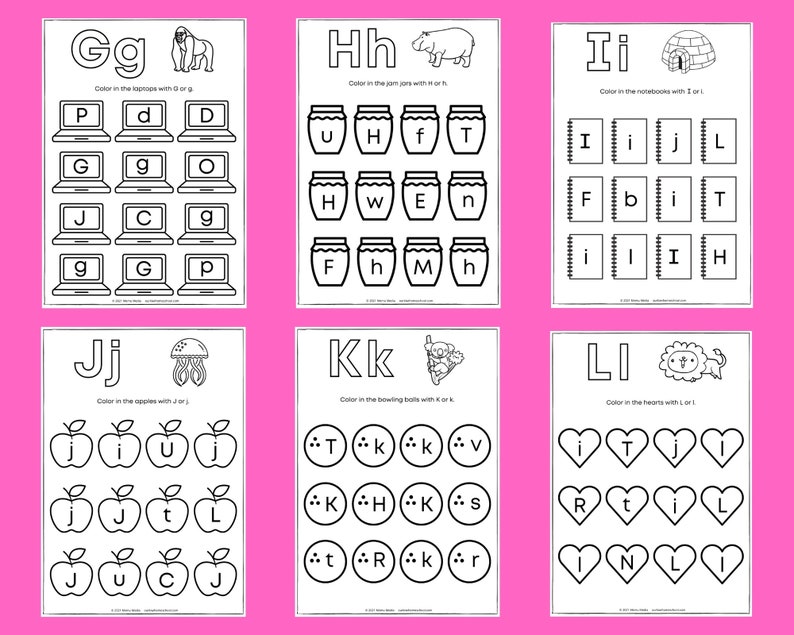 Letter Recognition Workbook Preschool Curriculum - Etsy