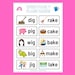 Word Family Flash Cards | Learning to Read | Rhyming Words - Etsy