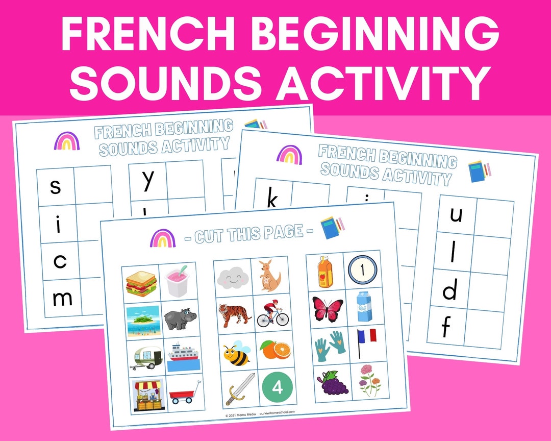 French Beginning Sounds Activity | French Learning Game | Français - Etsy