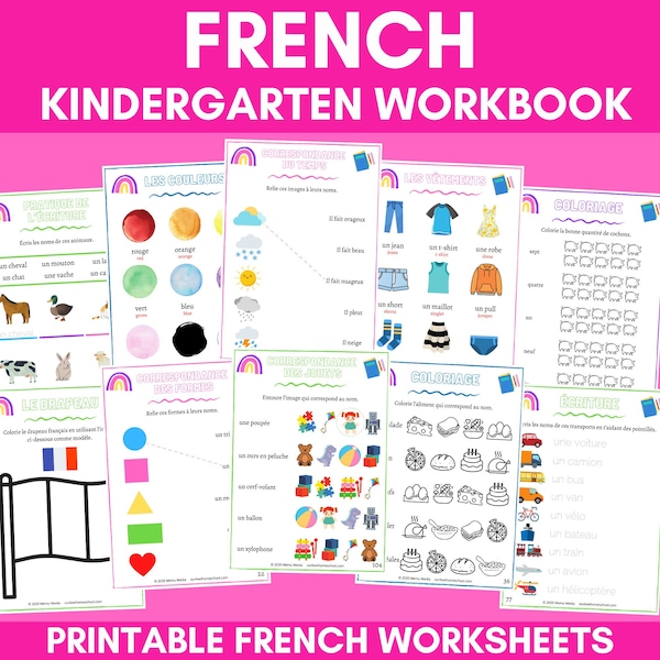 Preschool Workbook - Etsy