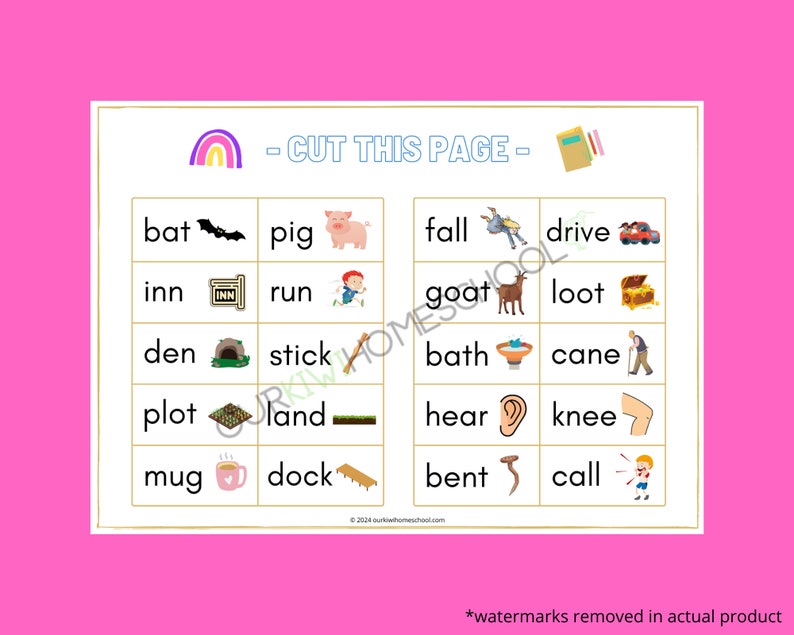 Rhyming Words Matching Activity | Outdoor Themed Sorting Printable ...