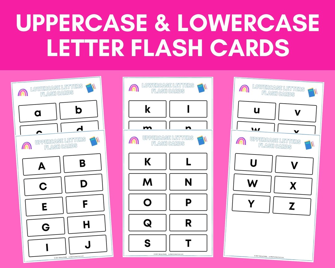 Alphabet Flash Cards | Letter Flash Cards | Kindergarten Resource - Etsy