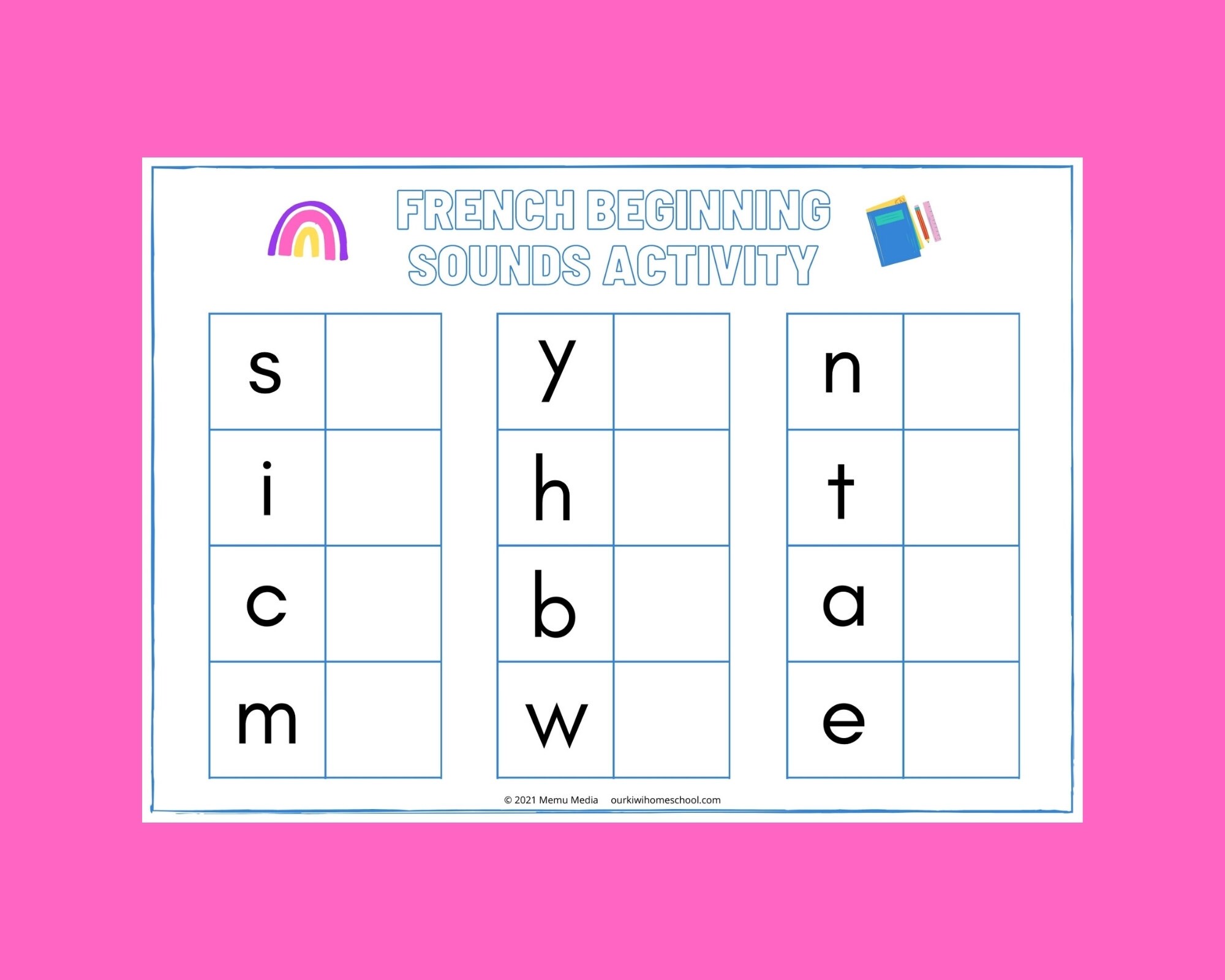 French Beginning Sounds Activity | French Learning Game | Français - Etsy