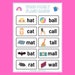 Word Family Flash Cards | Learning to Read | Rhyming Words - Etsy