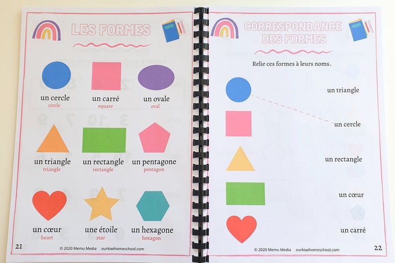 Beginner French Workbook | Kids French Worksheets | Kindergarten French ...