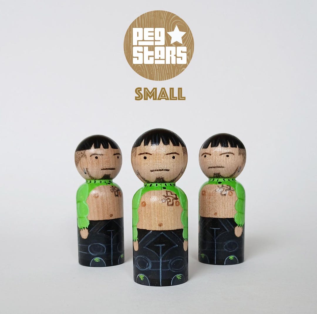 Hand-painted Kaarija Cha-cha-cha Inspired Wooden Peg Doll: Eurovision ...