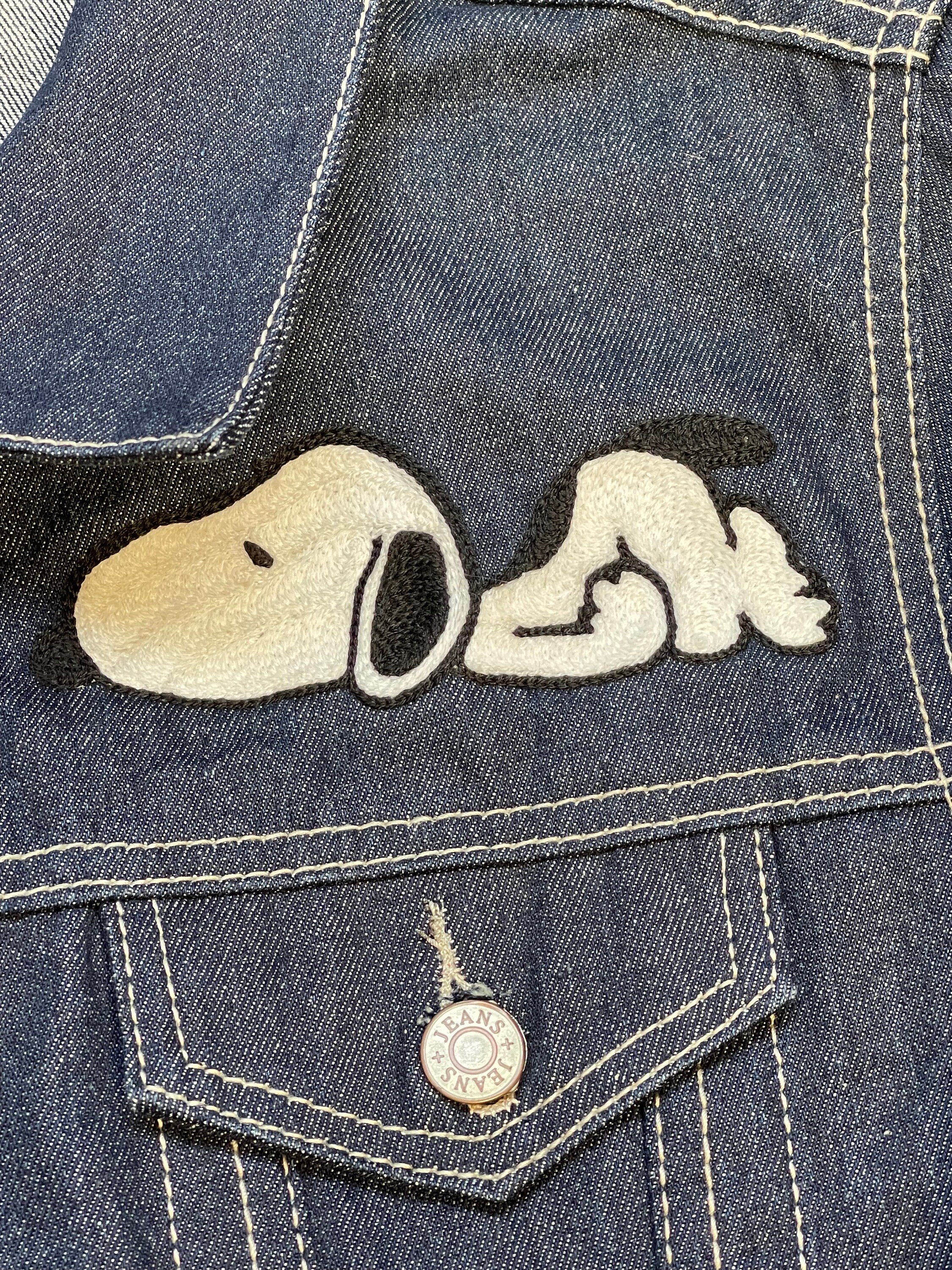 Lonesome Denim Jean Jacket Chainstitch Embroidery Large - Etsy