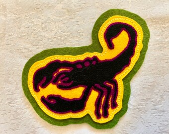 Scorpion Patch Chainstitch Embroidery - Etsy