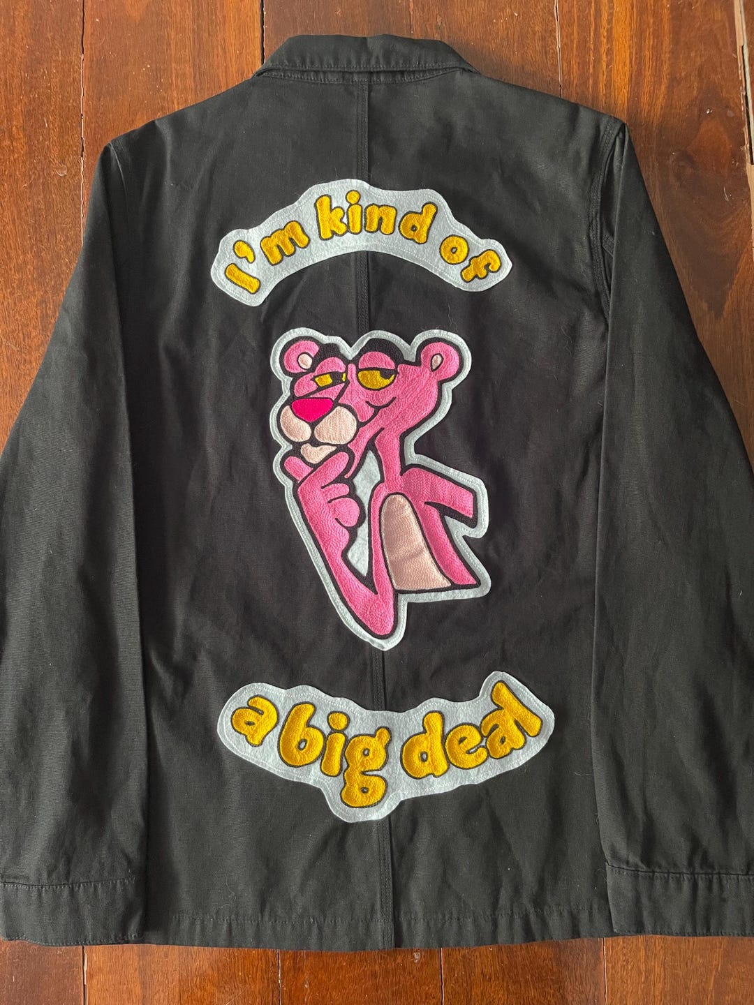 Denim Jean Jacket With Chainstitch Embroidery Patches Men’s Medium - Etsy