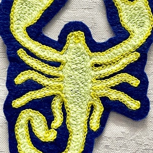 Scorpion Patch Chainstitch Embroidery - Etsy