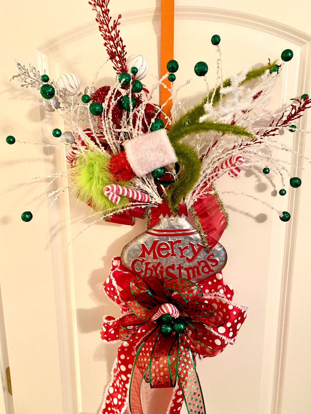 Grinch Tree Topper, Grinchmas Tree Topper - Etsy