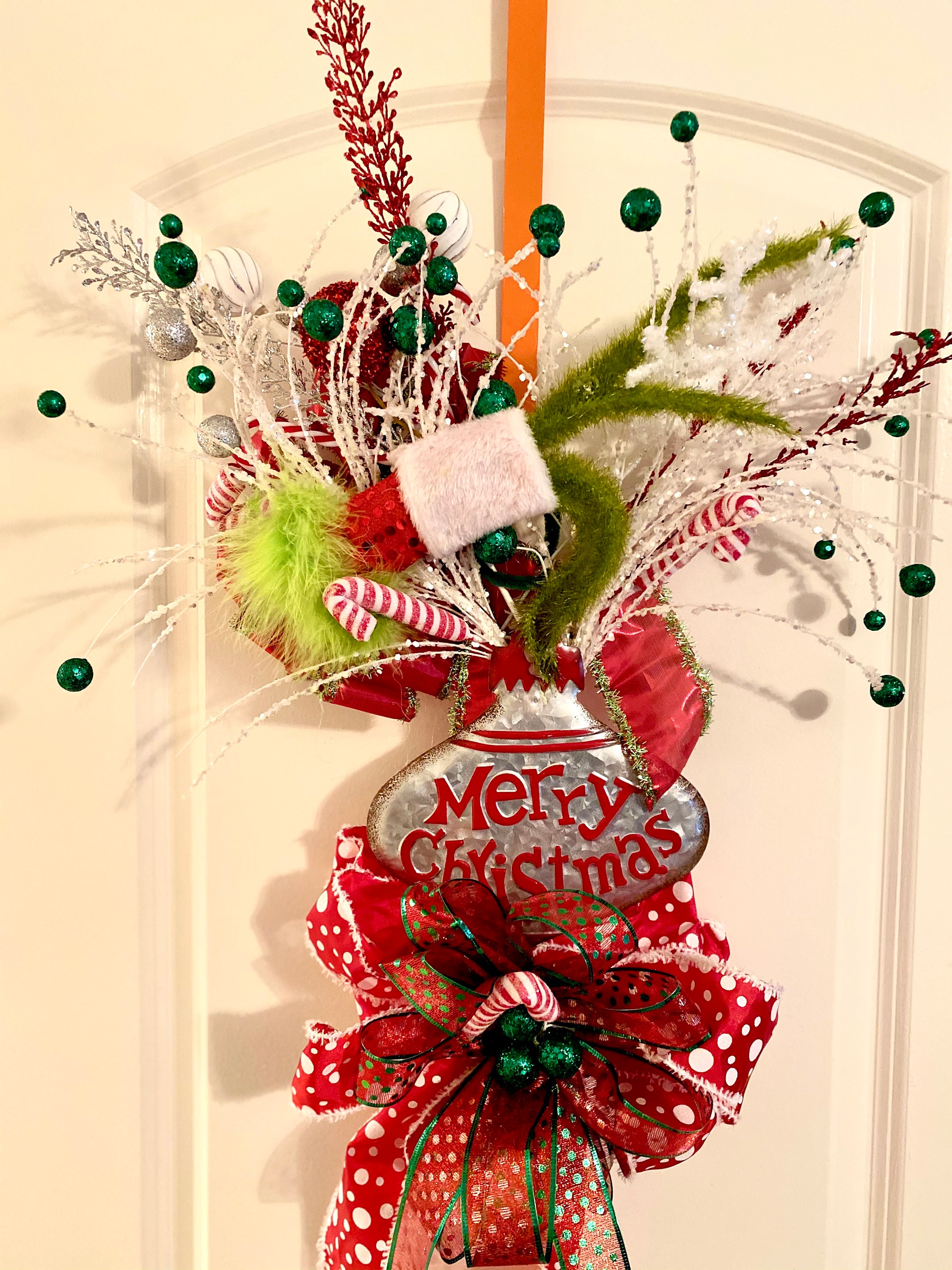 Grinch Tree Topper, Grinchmas Tree Topper - Etsy