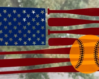 Softball Flag - Etsy