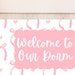 Cute Pink Dorm Room Welcome Mat, Pink Dorm Decor, Soft Door Mat, Pink ...