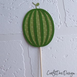 Watermelon Cupcake Toppers Birthday Watermelon Cupcake - Etsy