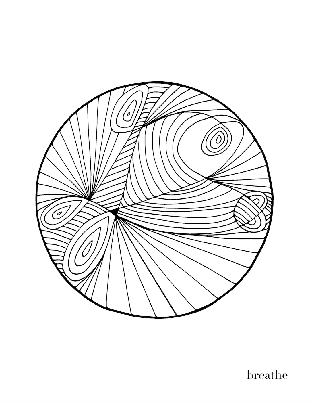 Breathe - Individual Sigil Coloring Page - Etsy