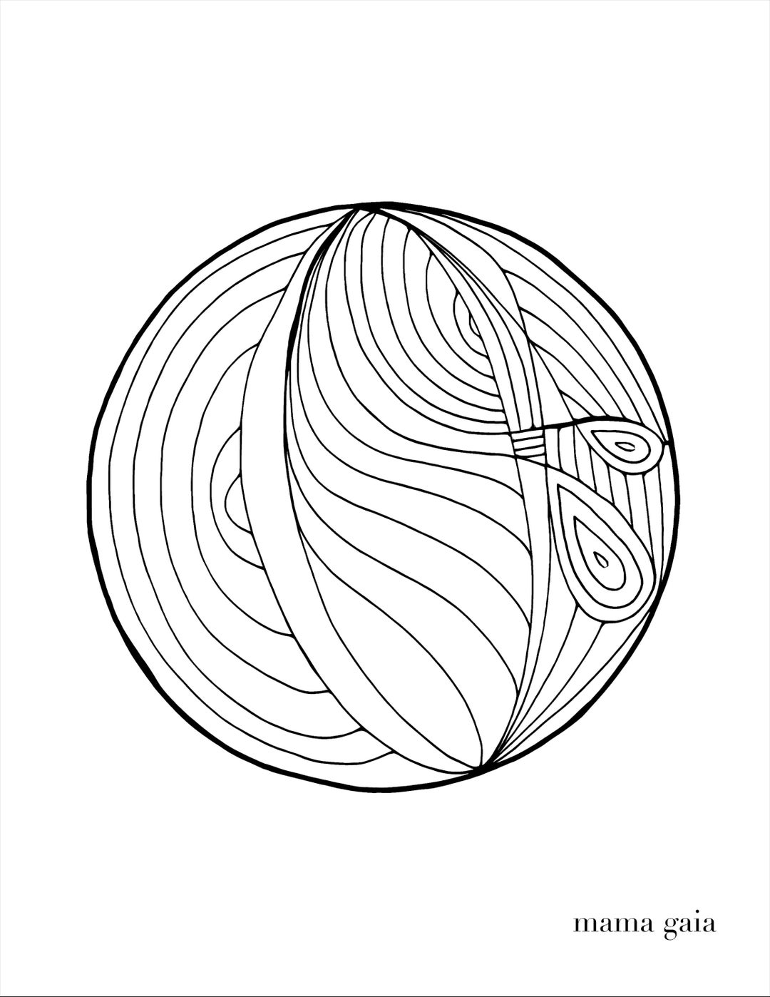 Mama Gaia - Individual Sigil Coloring Page - Etsy