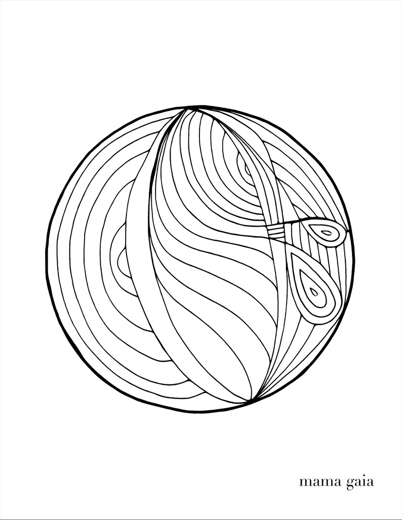 Mama Gaia - Individual Sigil Coloring Page - Etsy