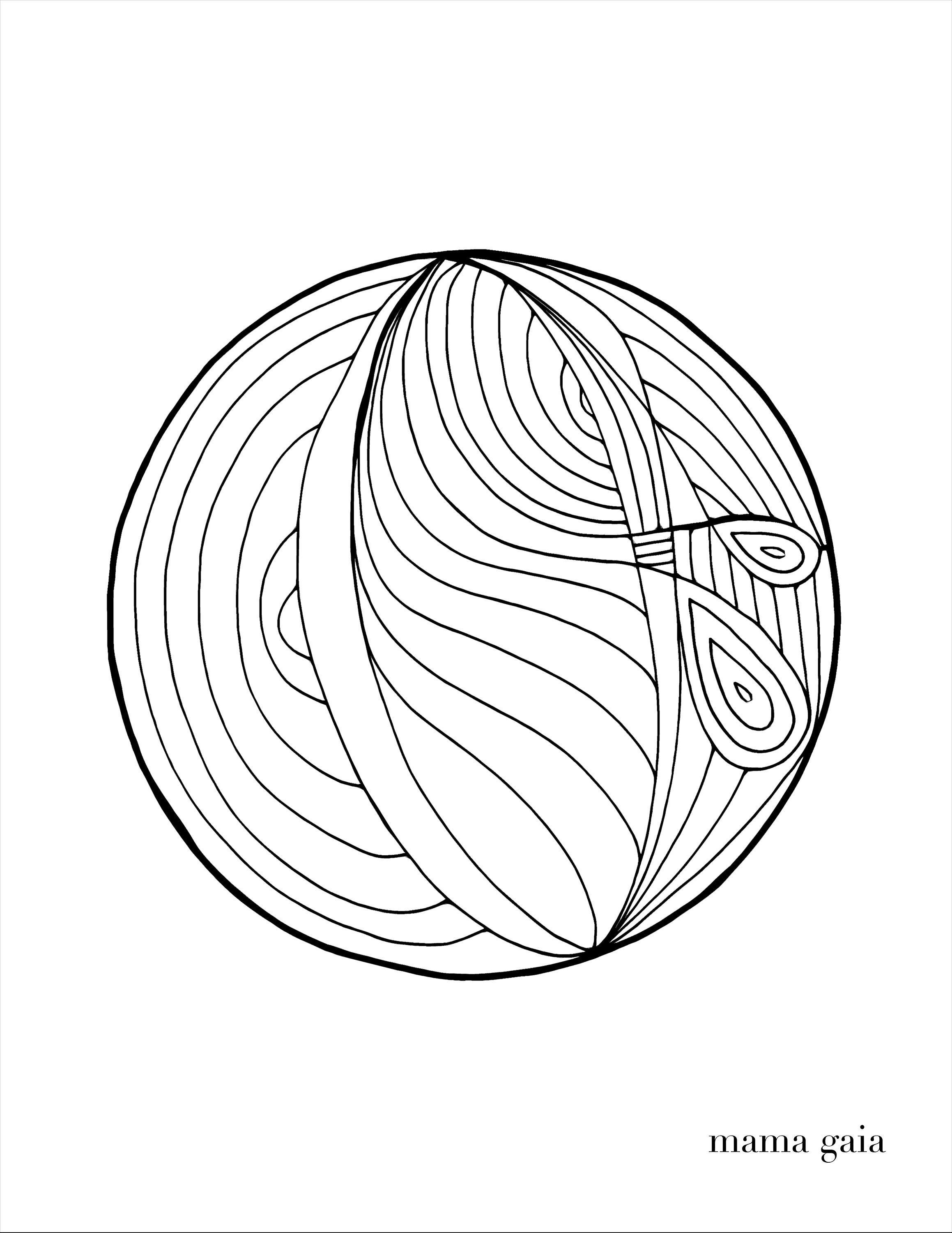 Mama Gaia - Individual Sigil Coloring Page - Etsy