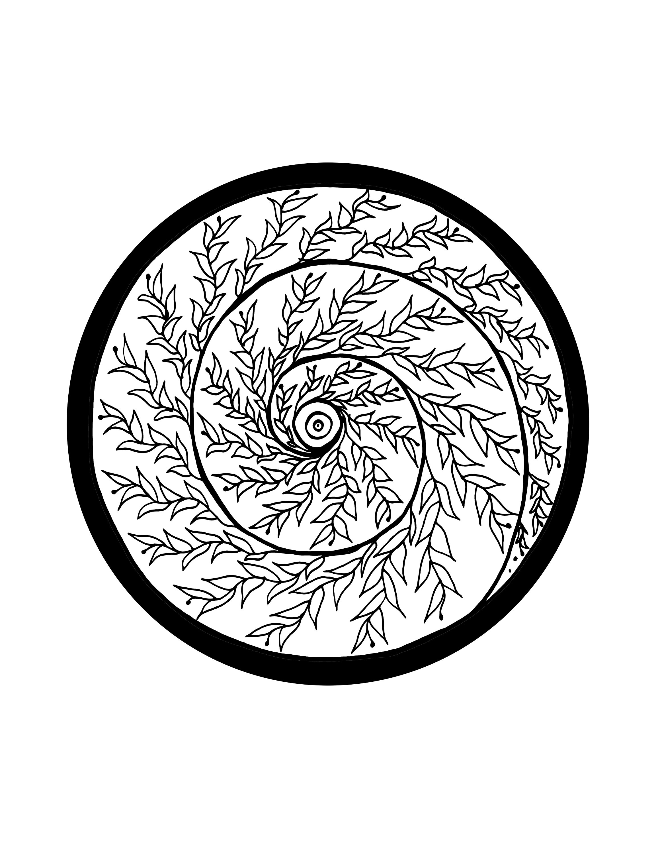 Digital Coloring Book Homegrown Portals Hand Drawn Spiral - Etsy