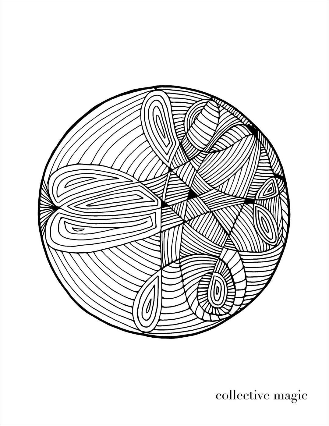 Collective Magic - Individual Sigil Coloring Page - Etsy