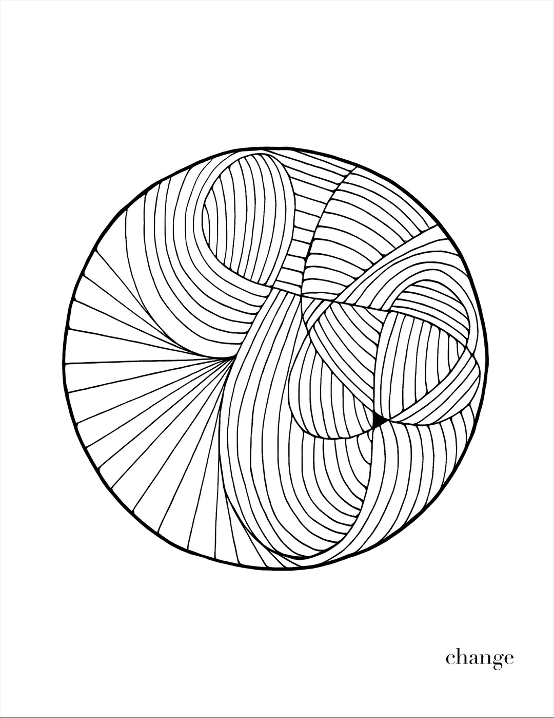 Change - Individual Sigil Coloring Page - Etsy