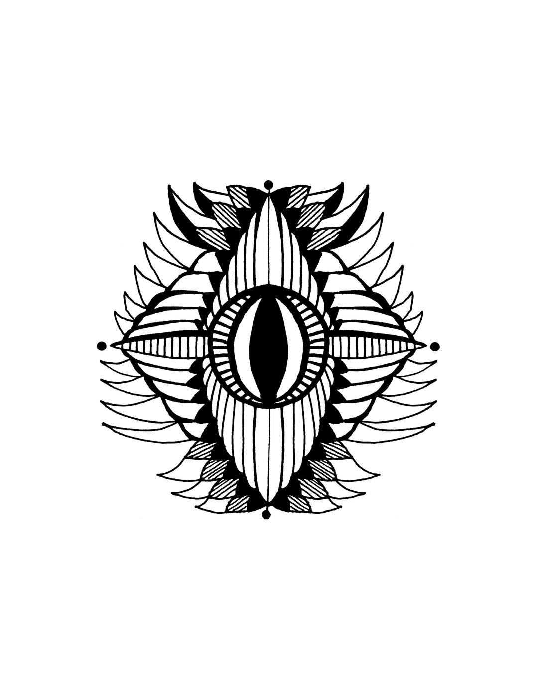 Coloring Page Mandala - Eye - Etsy