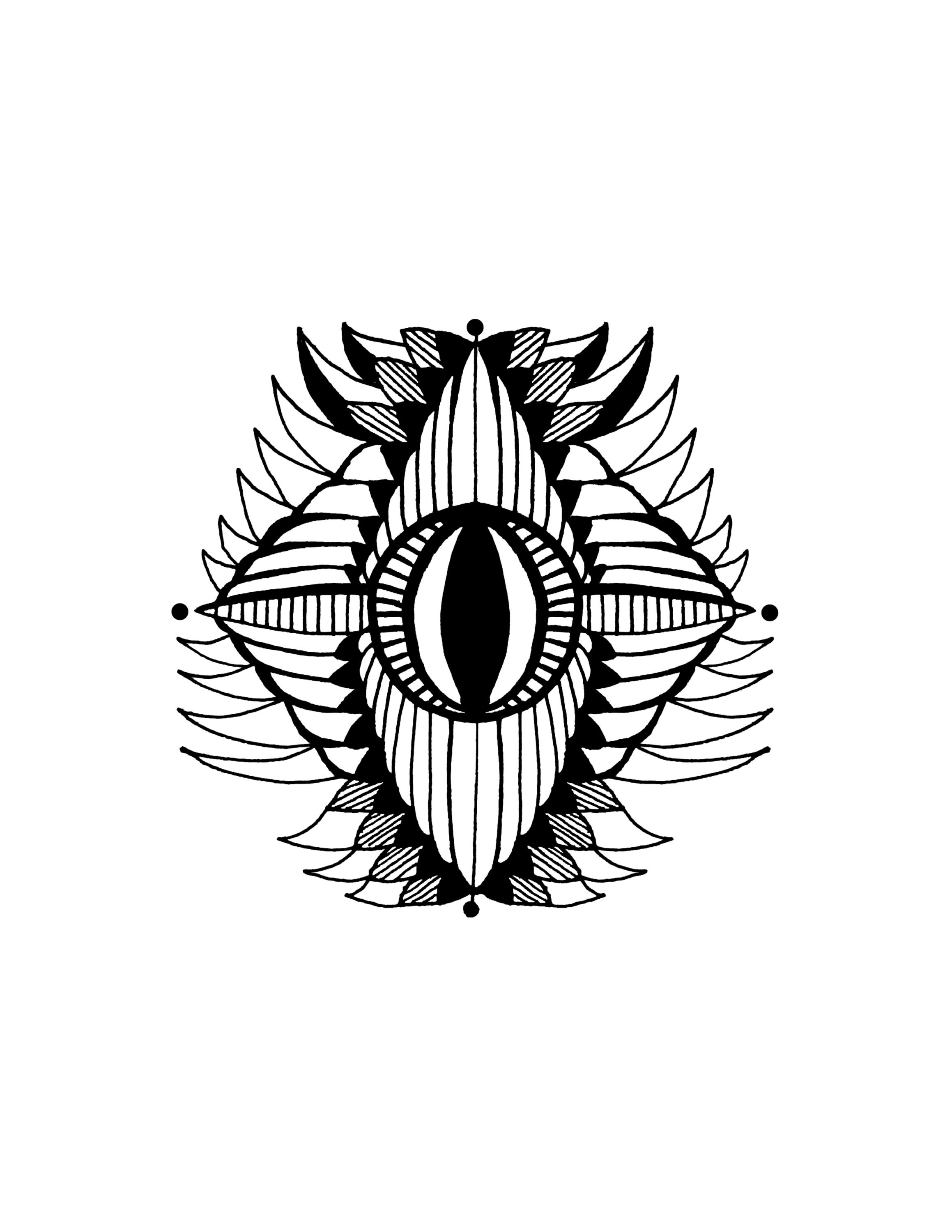 Coloring Page Mandala - Eye - Etsy