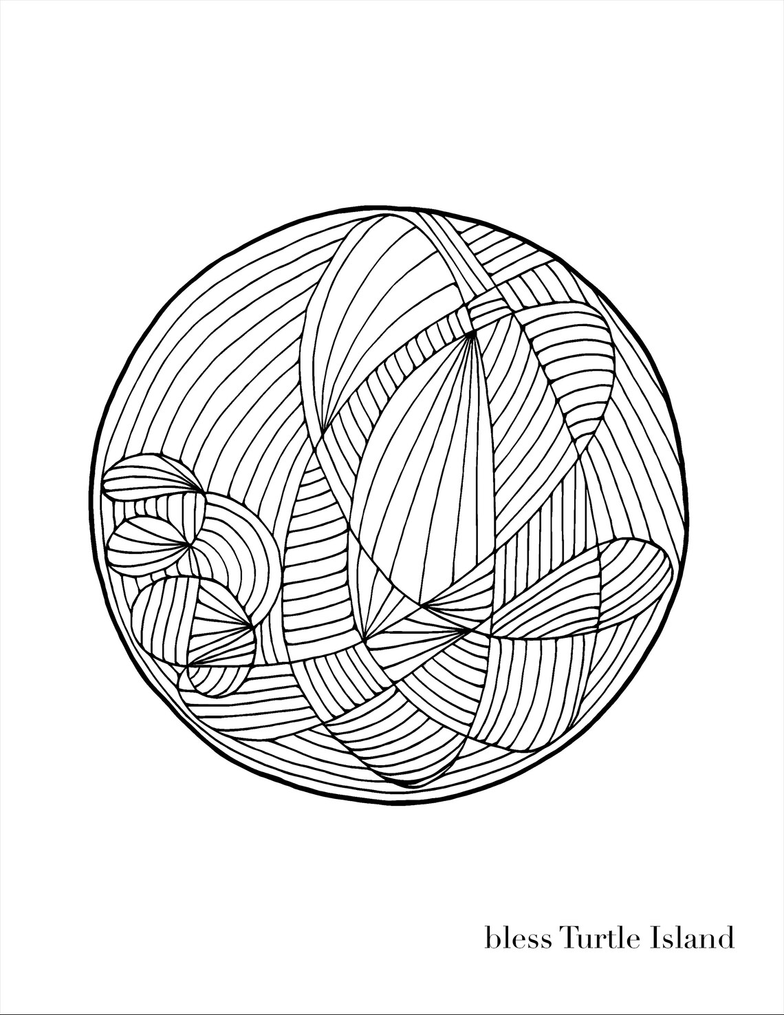 Bless Turtle Island - Individual Sigil Coloring Page - Etsy