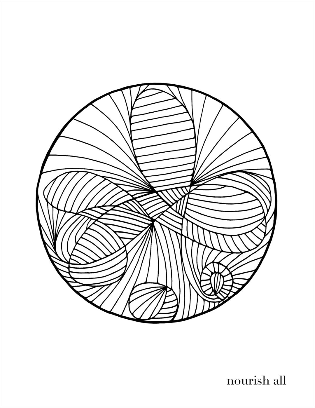 Nourish All - Individual Sigil Coloring Page - Etsy