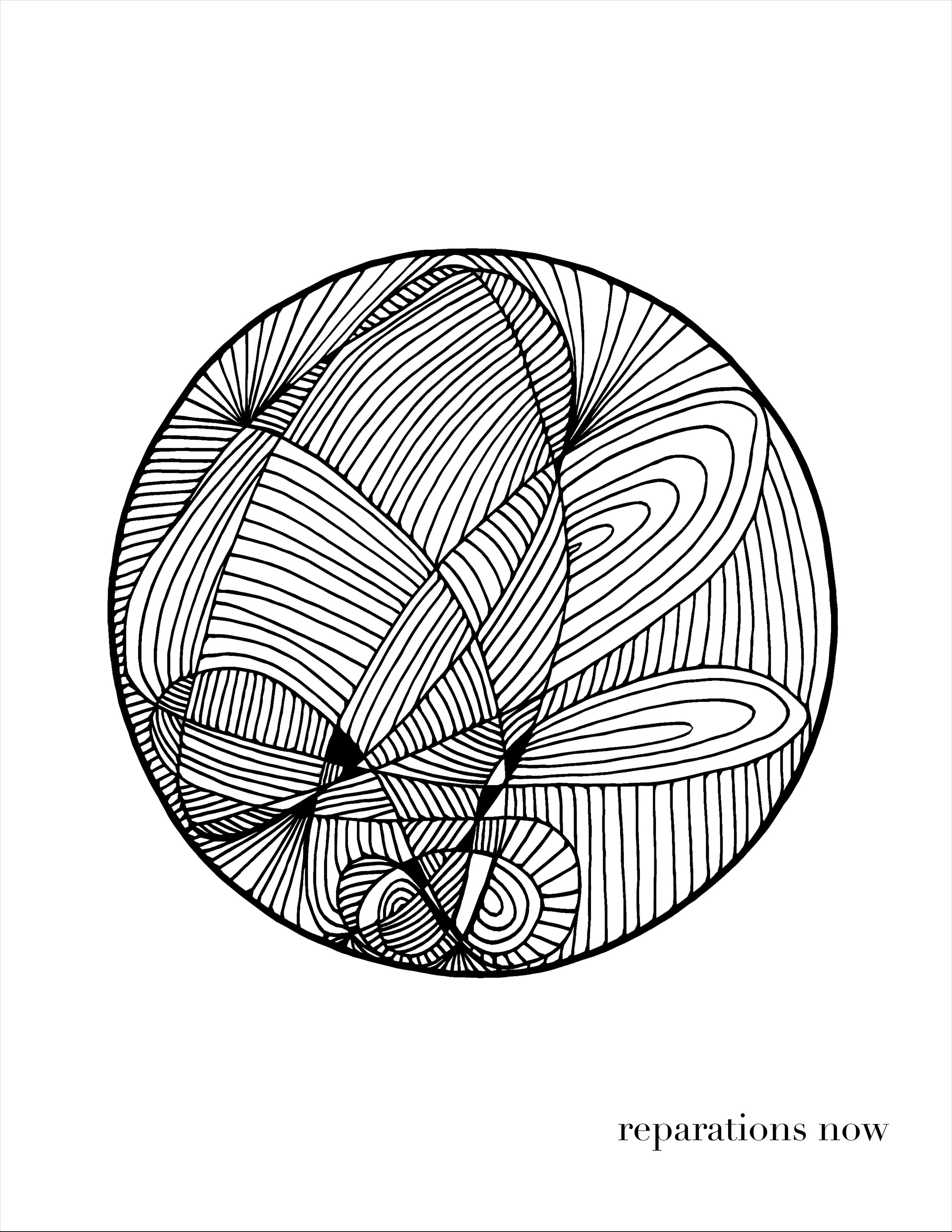 Reparations Now - Individual Sigil Coloring Page - Etsy