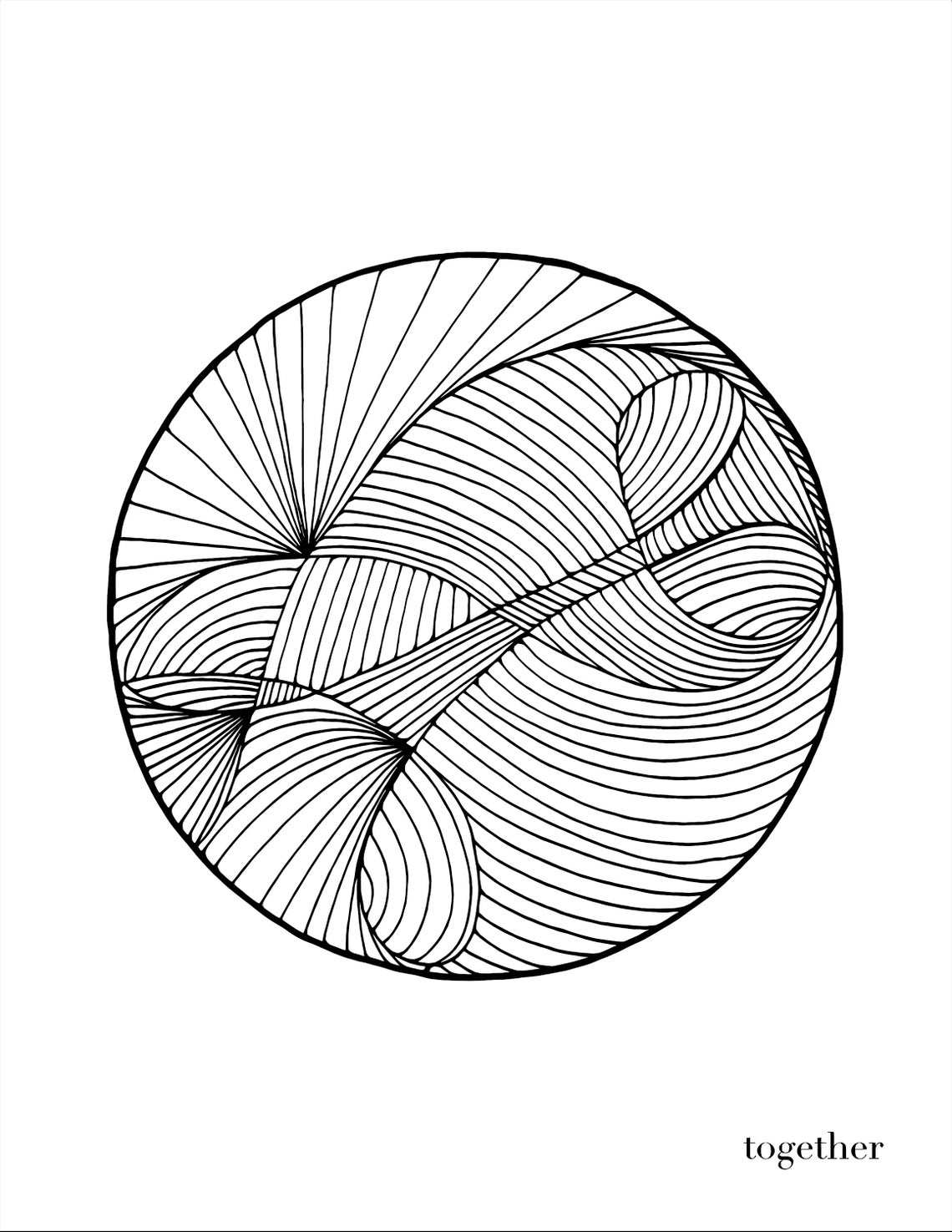 Together - Individual Sigil Coloring Page - Etsy