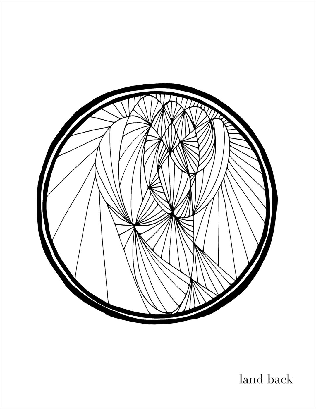 Land Back - Individual Sigil Coloring Page - Etsy