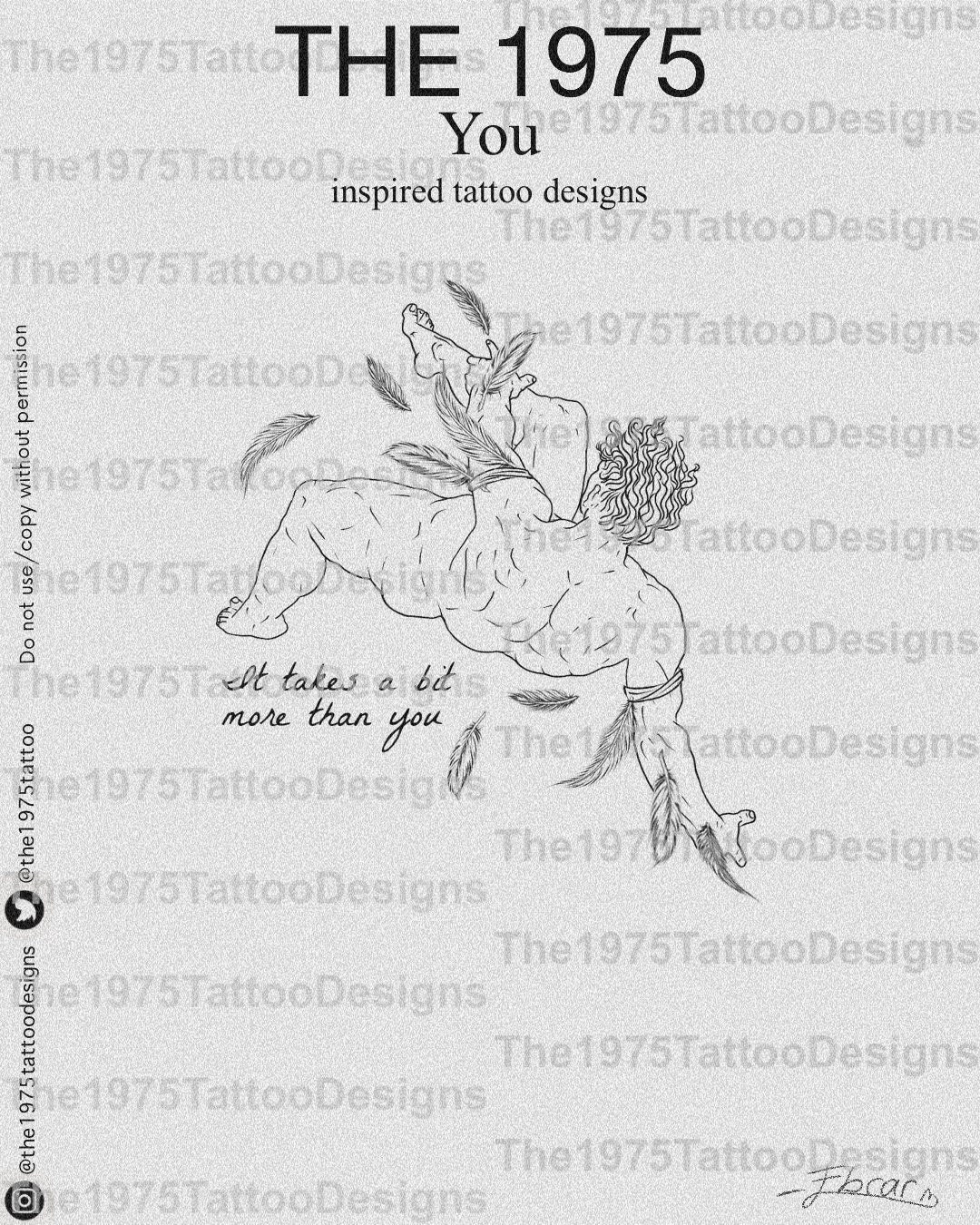 The 1975 You Inspired Artwork Tattoo Design Ready to Download - Etsy