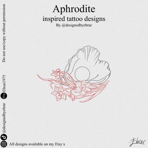Aphrodite Narsissius Inspired Digital Tattoo Design Files/personal Use ...