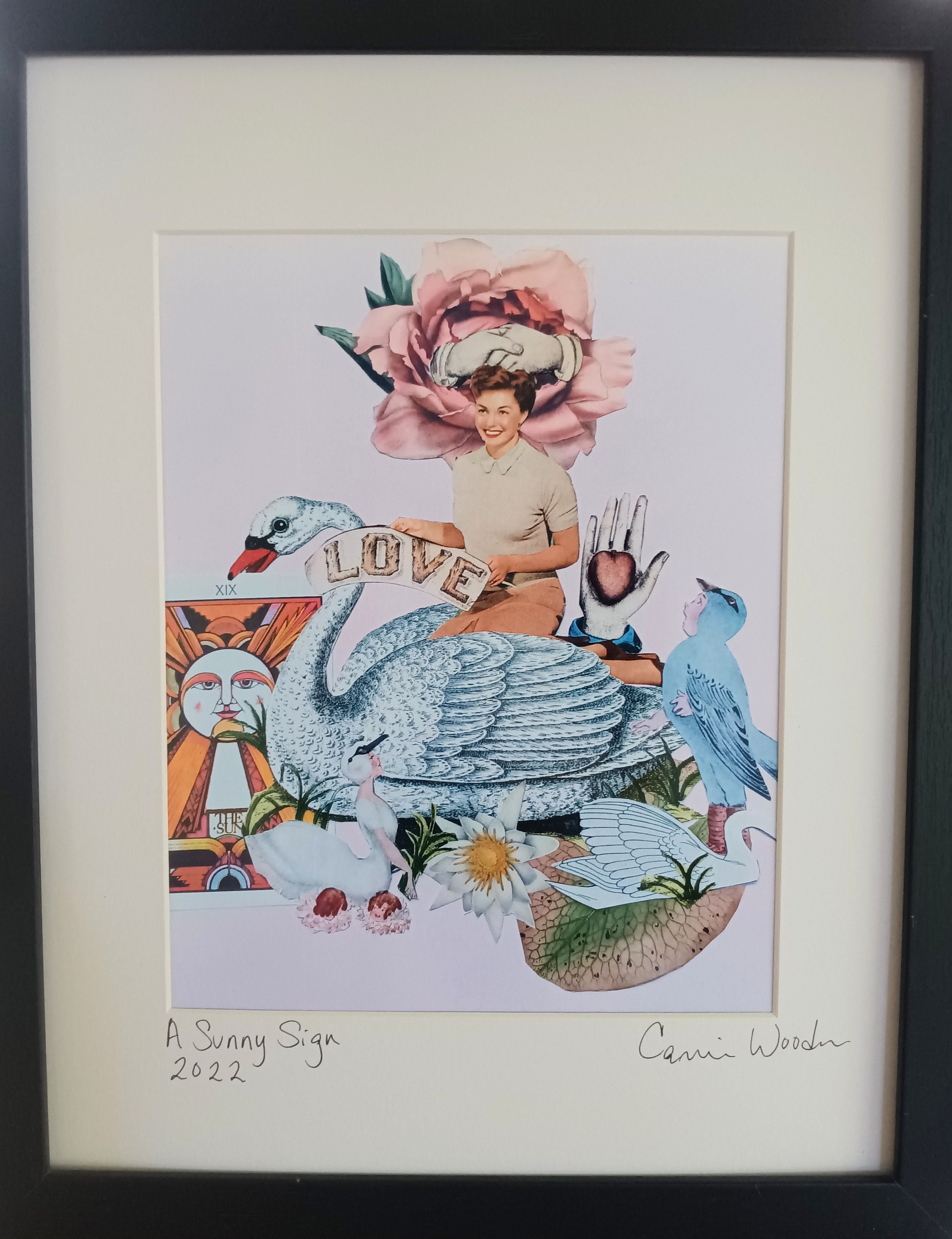 A Sunny Sign Analog Collage Print - Etsy