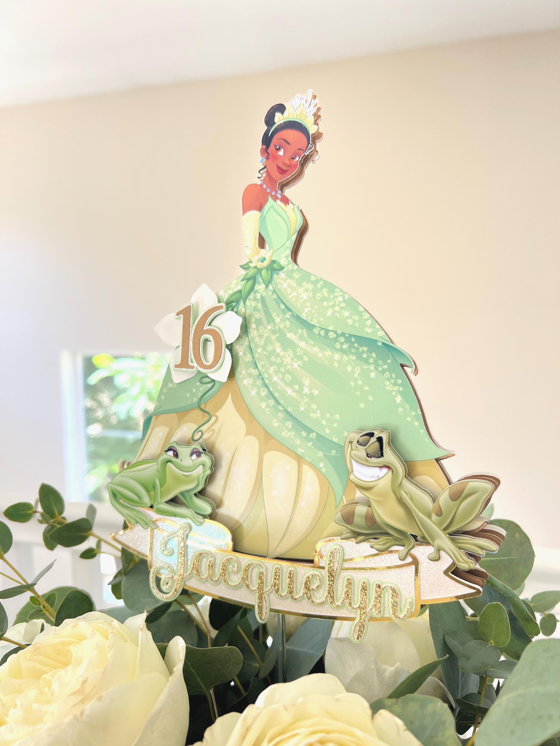 Princess Tiana Centerpiece Cutout Pick, Gold Party Decor - Etsy