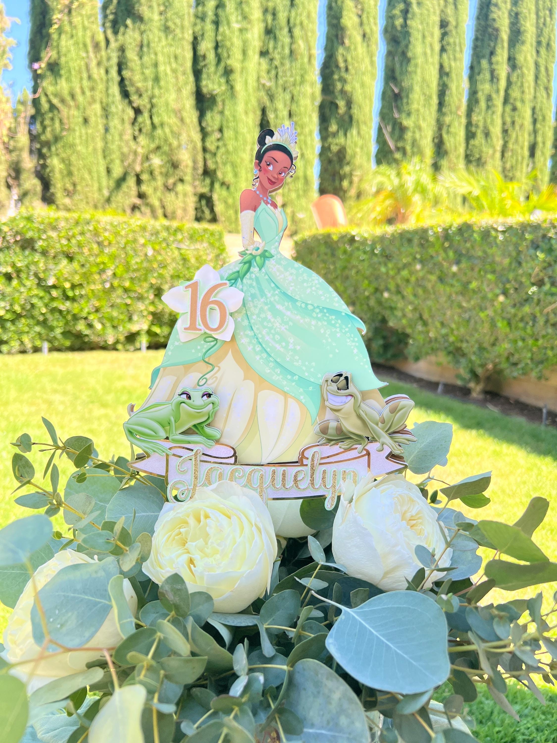 Princess Tiana Centerpiece Cutout Pick, Gold Party Decor - Etsy
