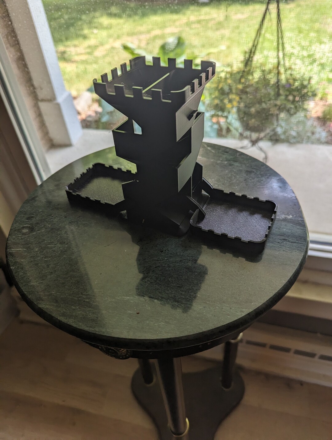 Dice Rolling Tower Limited Run With Folding Trays Black & Black ...