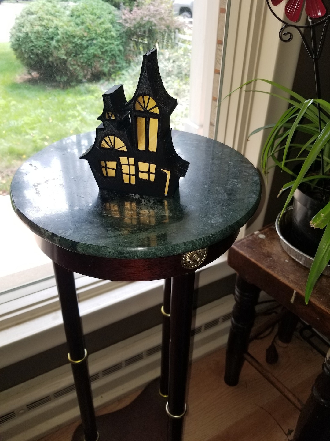 Halloween Decoration, Haunted House, Light up With LED Tealight - Etsy
