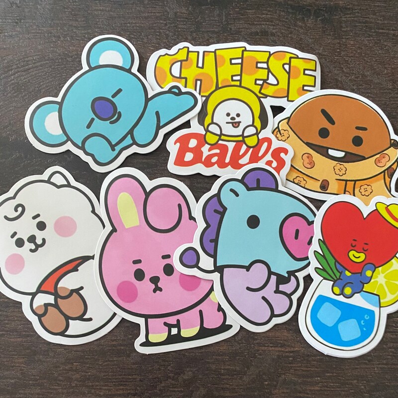 Bt21 Stickers - Etsy