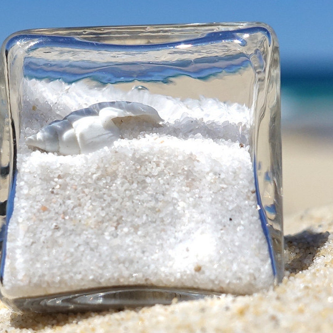 Small Cube Sand Ring, Cube Sand Ring, Coastal Jewelry, 925 Silver - Etsy