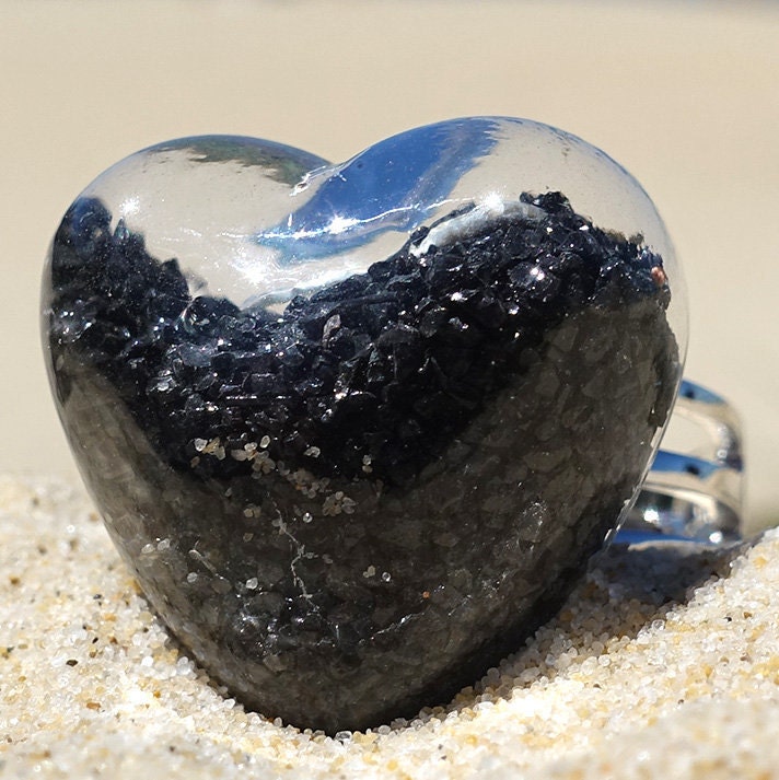 Heart Shaped Whitehaven Beach Sand Ring, Whitehaven Beach Sand Ring ...