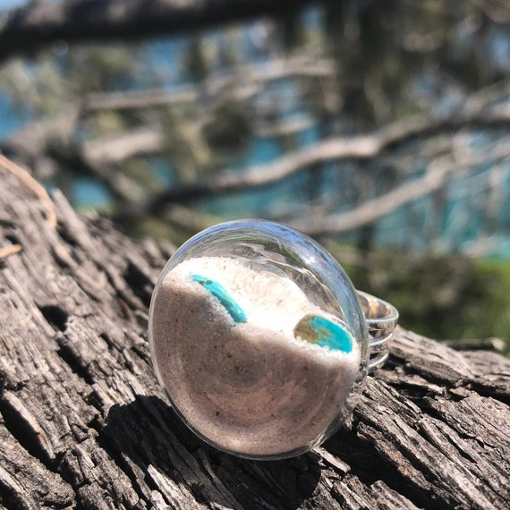 Sand Ring Ocean Beach Ring Terrarium Jewelry Moving | Etsy