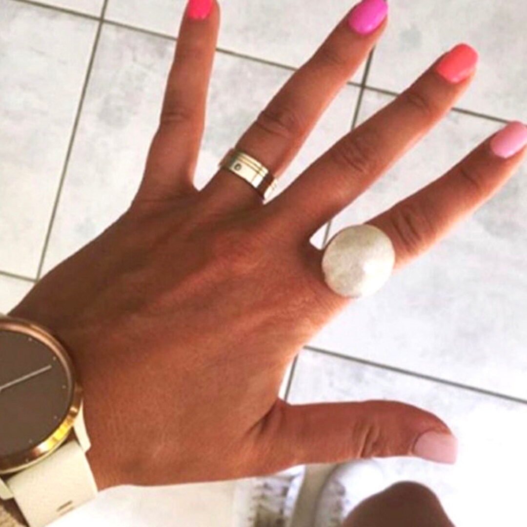 Moving Sand Dome Ring, Dome Sand Ring, Coastal Jewelry, 925 Silver - Etsy