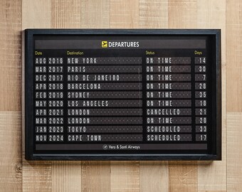 Custom Flight Board - Etsy