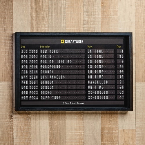 Custom Airport Departure Board: Personalized Decor. Custom - Etsy